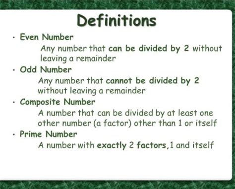 Even Number Definition Math Resources