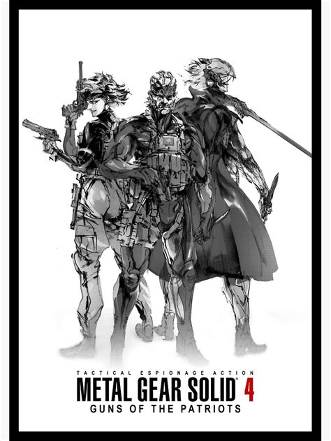 Metal Gear Solid 4 Poster Sticker For Sale By Xvanquishx Redbubble