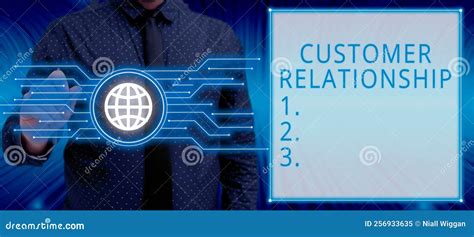 Conceptual Display Customer Relationship Word Written On Deal And Interaction Between Company