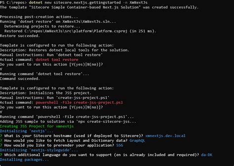 Installing And Running The Sitecore Environment Sitecore Nextjs Guide
