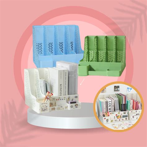 Office File Basket Four Grid File Column Data Rack Folder Storage Rack Shopee Philippines