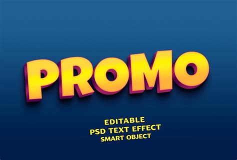 Premium Psd Promo 3d Text Effect Design