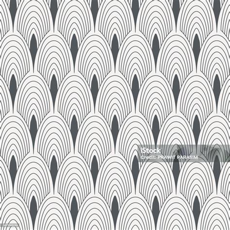 기하학적 패턴입니다 선형 지붕 기와 이기 또는 물고기 규모 주제 또는 잎 나뭇잎과 꽃 모양 패턴은 견본 패널에 0명에 대한 스톡 벡터 아트 및 기타 이미지 Istock