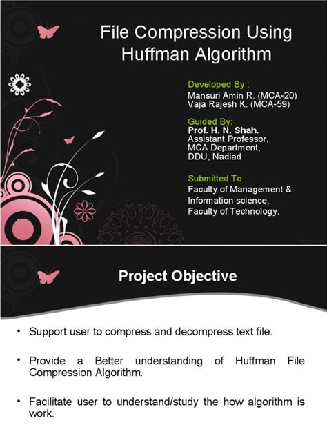 File Compression Using Huffman Algorithm 2003 Pdf Data Compression Code