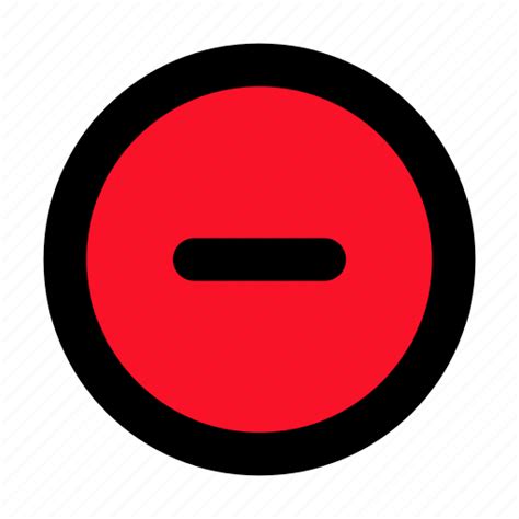 Remove Minus Sign Button Cancel Maths Icon Download On Iconfinder