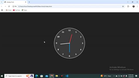 Analog Clock Html Css And Javascript Salman Khan