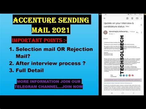 Accenture Sending Mail Rejection Selection Mail Full Details YouTube