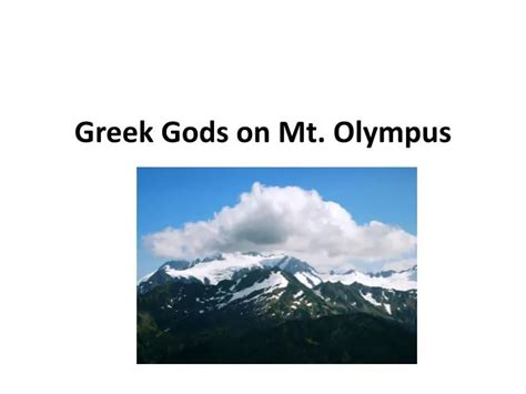 Ppt Greek Gods On Mt Olympus Powerpoint Presentation Free Download