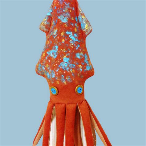 Squid Plush Pattern Squid Toy Sewing Pattern And Tutorial PDF Etsy