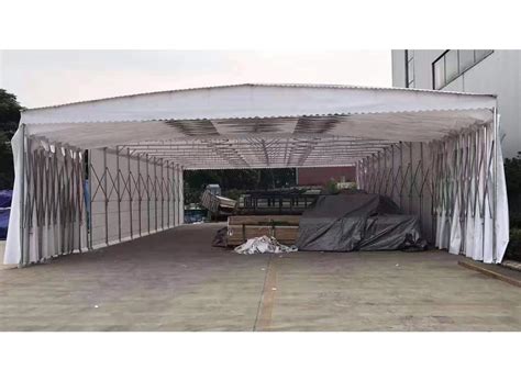 膜结构推拉棚 温州昊越膜结构工程有限公司 膜结构停车棚