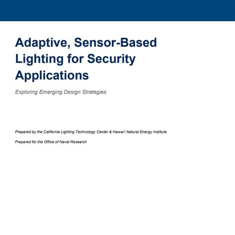 Is 2022 95 2021 Adaptive Sensor Based Lighting For Security Applications Ashb Association