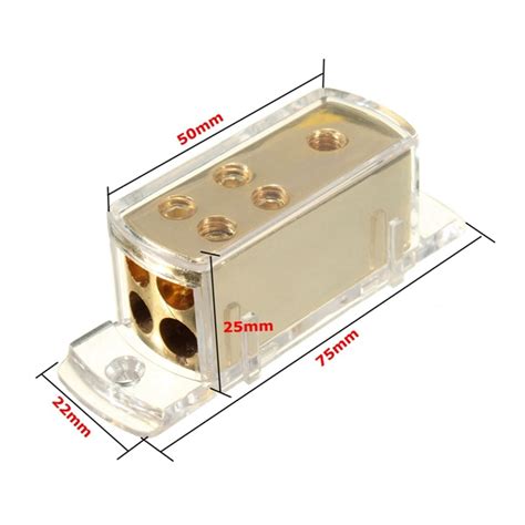 Car Audio Stereo Amp Power Ground Cable Splitter Distribution Block 4 Electronic Pro