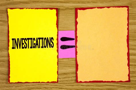 Conceptual Hand Writing Showing Investigations Business Photo Text Formal Inquiry Systematic