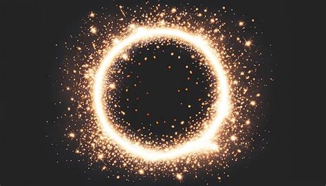 Premium Photo Circular Sparkling Light And Sparks With Outside Sparkles Trails Made By Using