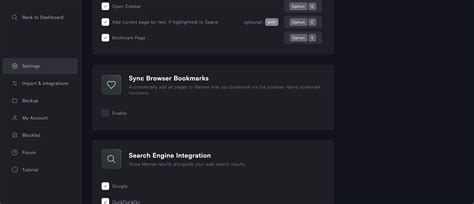 Feature Request Make Memex Bookmarks Its Own Thing And Disable Browser Bookmarks From