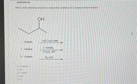 Solved Which Of The Following Would Be A Reasonable