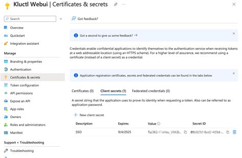 Azure App Registration Client Secret Renewal