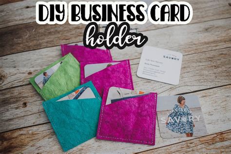 Diy Business Card Holder Life Sew Savory