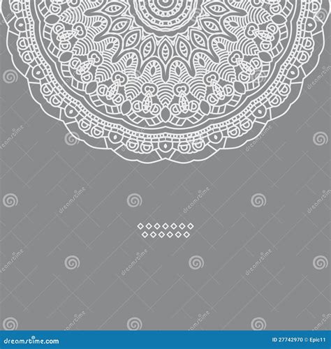 Vector Round Decorative Design Element Stock Vector Illustration Of