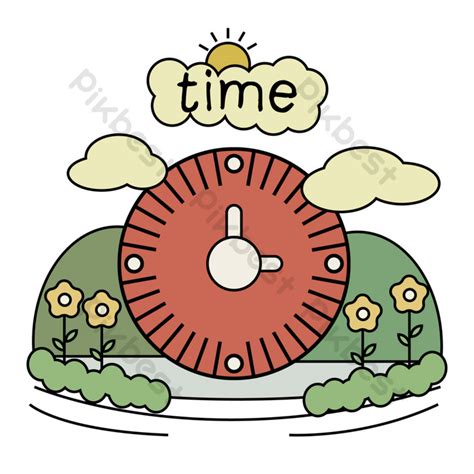 Free Vector Cute Clock Png Images Ai Free Download Pikbest