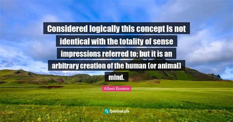considered logically this concept is not identical with the totality o