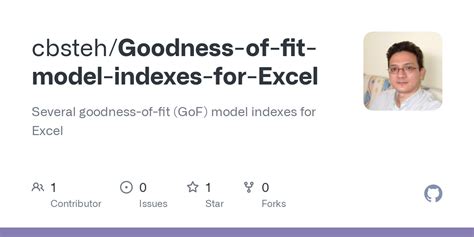 Github Cbstehgoodness Of Fit Model Indexes For Excel Several