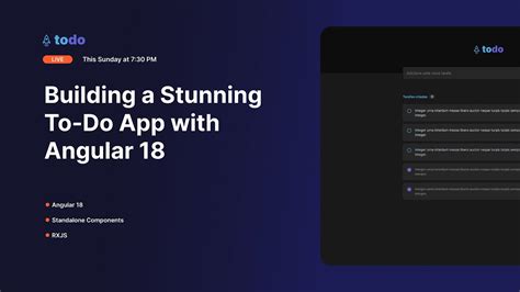 Building A Stunning To Do App With Angular 18 Standalone Components