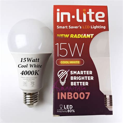 Jual Lampu Inlite Led Bulb W Watt Natural White K E Lm Sni Kab Tangerang