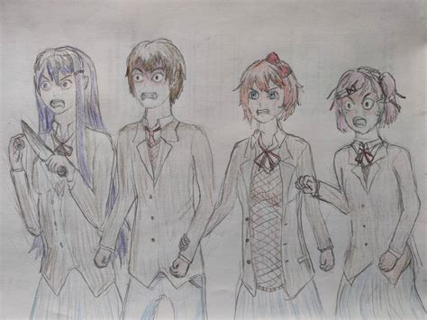 Angry Dokis Monika Made A Major Mistake By Mrantlear On Deviantart