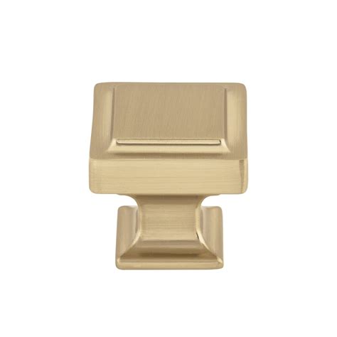 Transcend Collection Ascendra 1 14 Long Square Knob In Honey Bronze