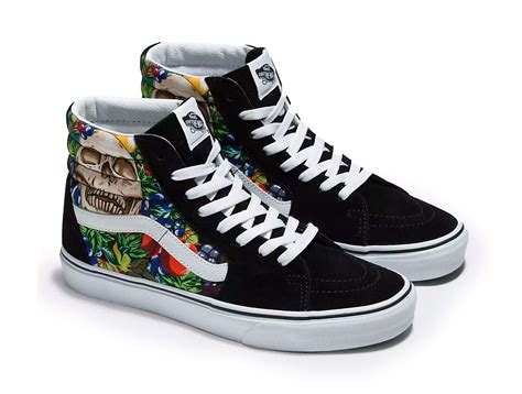 Zapatilla Vans Sk8 Hi Fruit Skull Unisex Negro Blockstore Cl