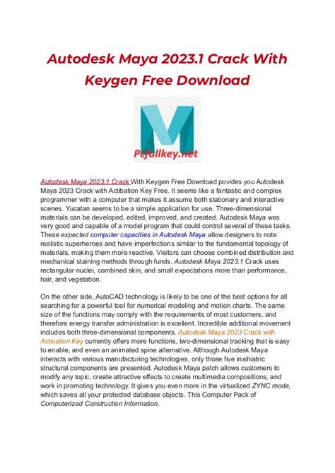 Autodesk Maya 2023 Pdf