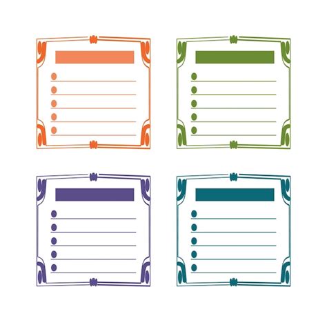 Premium Vector Memo Pad Colorful Illustration Design