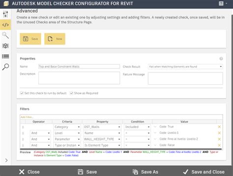Checking Base And Top Constraints With Autodesk Model Checker Revit Lookuptool Autodesk