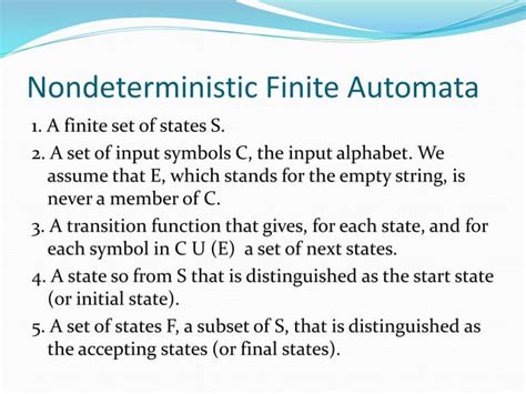 Finite Automata In Compiler Design Pptx Computing Technology And Computing