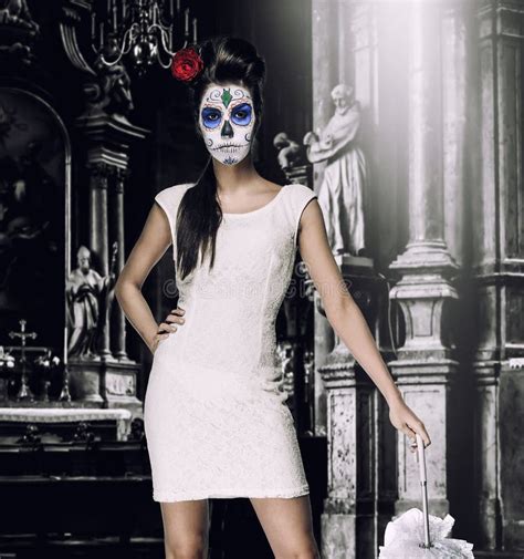 Día de la muchacha muerta foto de archivo Imagen de modelo