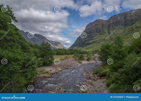 River Coe In Glen Coe Scotland Stock Image Image Of View Donald