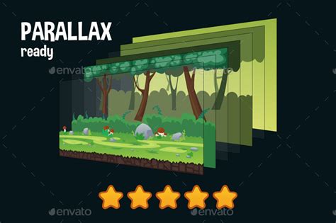Parallax Forest 2D Backgrounds Game Assets GraphicRiver