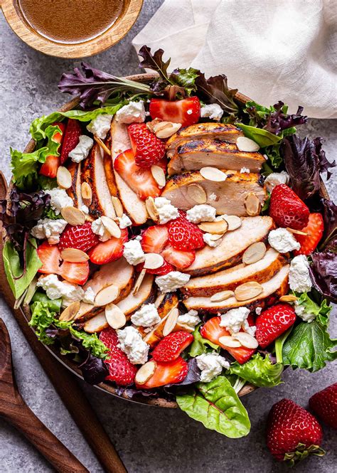 Grilled Chicken Salad With Strawberries And Goat Cheese Recipe Runner