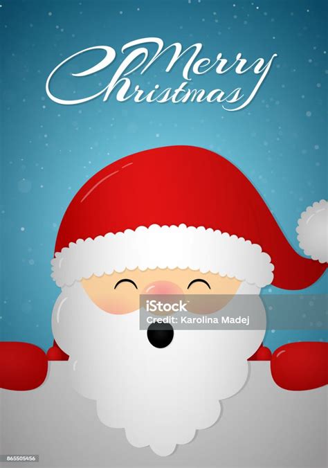 희망과 행복 한 산타 클로스와 크리스마스 카드입니다 벡터입니다 12월에 대한 스톡 벡터 아트 및 기타 이미지 12월 3차원 형태 개념 Istock