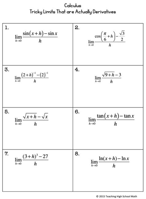Basic Calculus 1 Problems