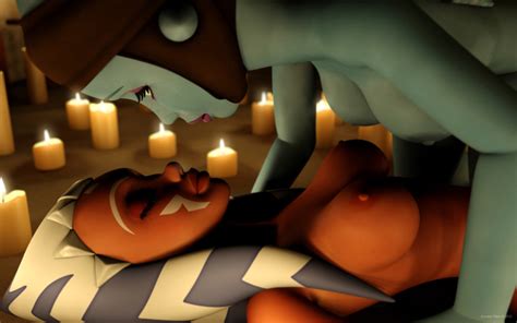 Rule 34 2012 2girls 3d Aayla Secura Ahsoka Tano Candles Clone Wars