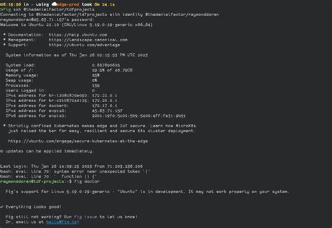Remote Install Failing On Linux Server When I Ssh To The Server Issue Withfig Fig