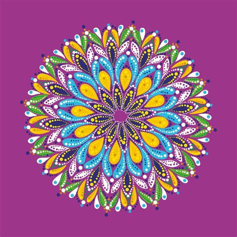 Round Rosette Pattern Vector Sketch 19139337 Vector Art At Vecteezy
