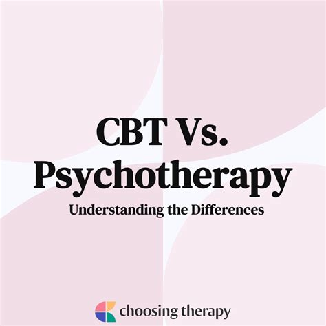 What Is The Difference Between Cbt And Psychotherapy