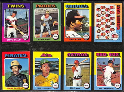 Lot Detail 1975 Topps Baseball Complete Set Of 660 Cards Featuring