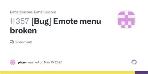[bug] Emote Menu Broken · Issue 357 · Betterdiscord Betterdiscord · Github