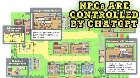 1st Chatgpt Powered Npcs Having Sandbox Rpg Game Smallville Generative