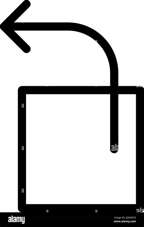 Arrow Turn Icon Simple Thin Line Outline Vector Of Arrows Icons For Ui And Ux Website Or