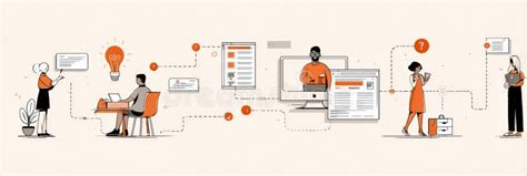 Freelance Client Workflow Infographic Illustrating The Process From
